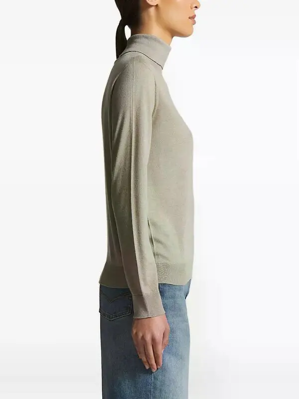 Peserico Zip-detail Turtleneck Sweater