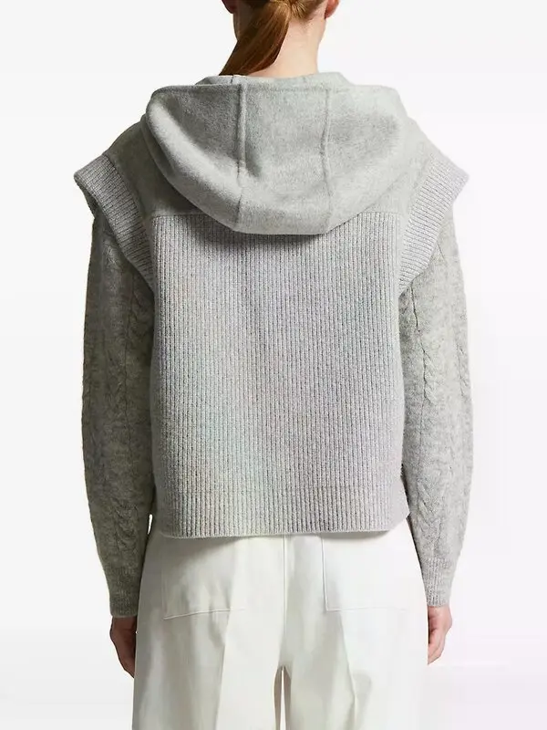 Peserico Cable-knit Hoodie