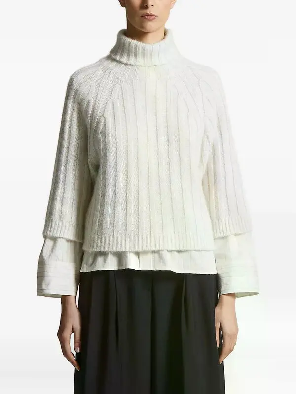Peserico Ribbed Turtleneck Sweater