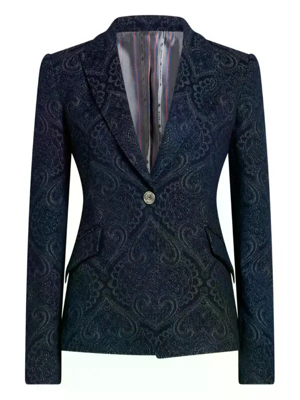 Etro Jacquard Paisley Blazer