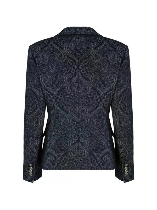 Etro Jacquard Paisley Blazer - Blue