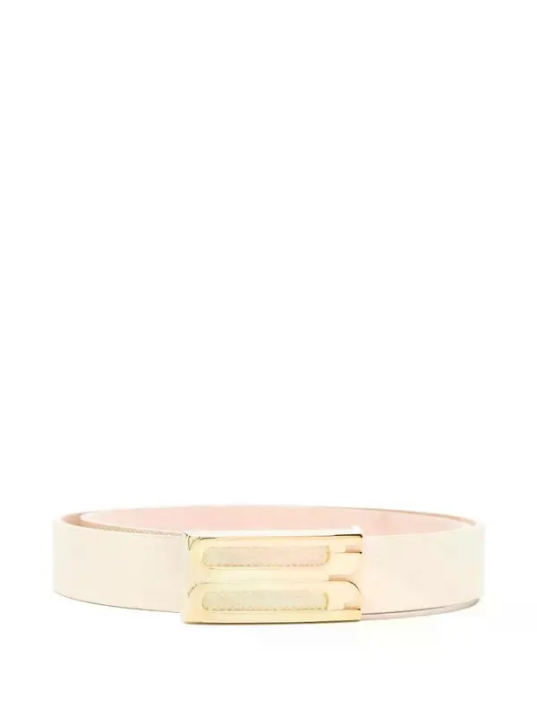 Victoria Beckham Frame Belt - White