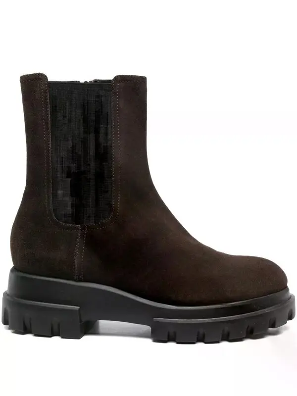 Agl 40mm Elastic-panel Round-toe Boots