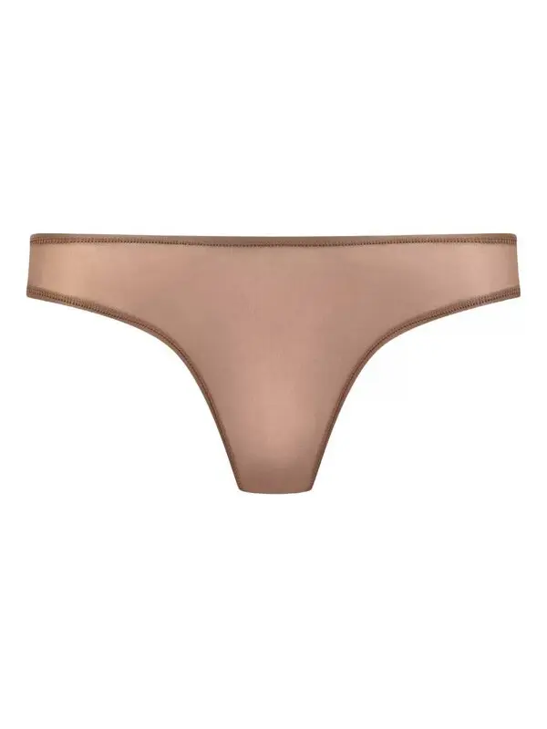 MAISON CLOSE Open-back Briefs - Brown