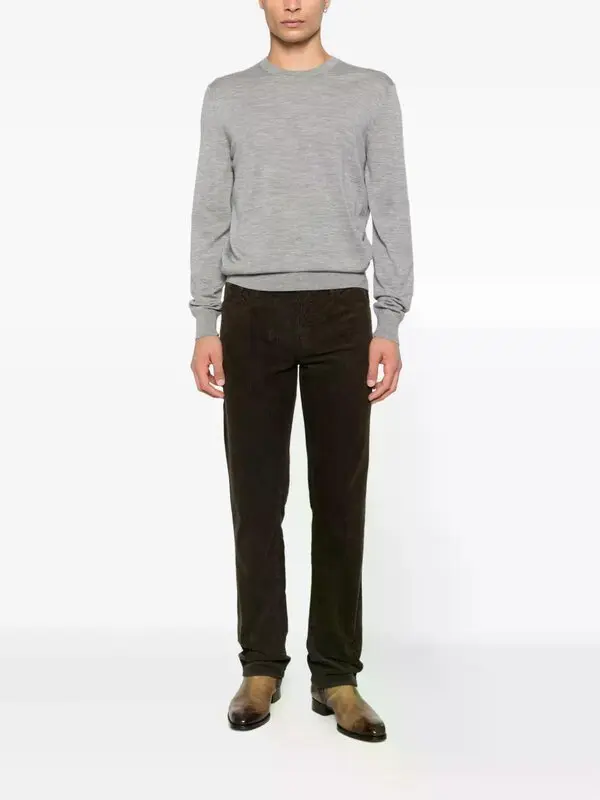 TOM FORD Crew-neck Wool Sweater - Grey