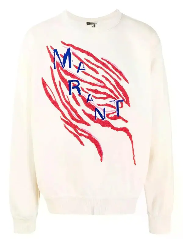 MARANT Embroidered Sweatshirt - White