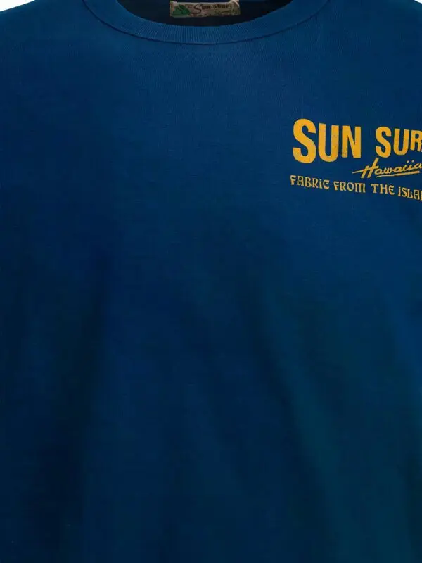 SUN SURF Logo-print Cotton T-shirt