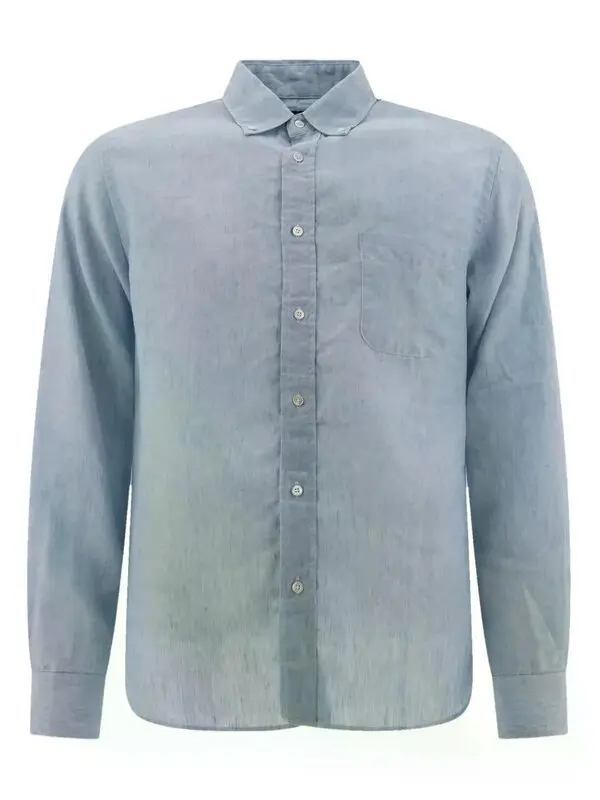 BEAMS Button-down Pocket Shirt - Blue