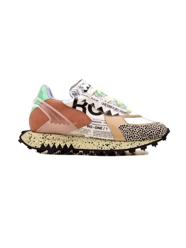 RUN OF Printed Sneakers - Multicolour
