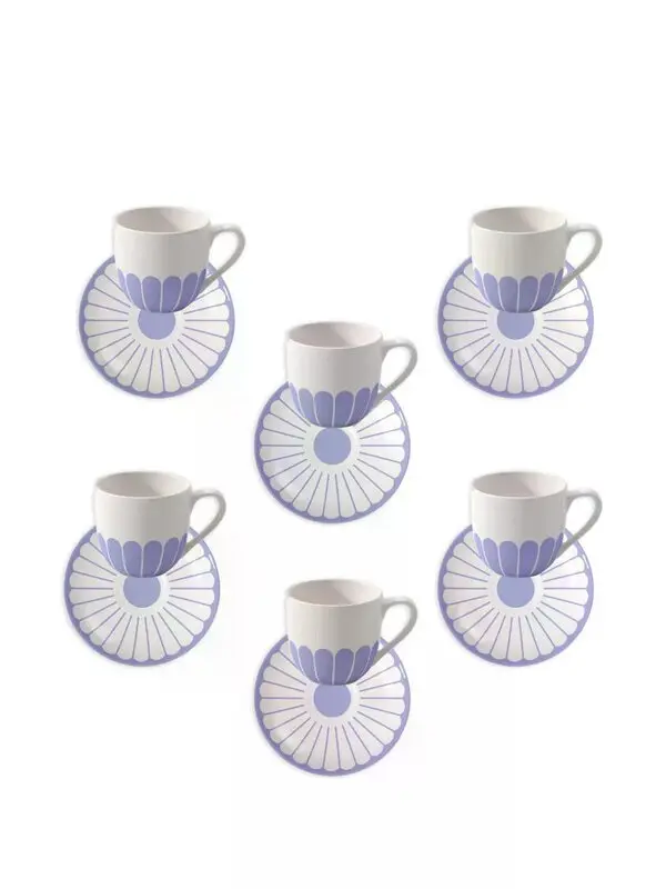 VILLEROY & BOCH Flower-pattern Teacup Set - Blue