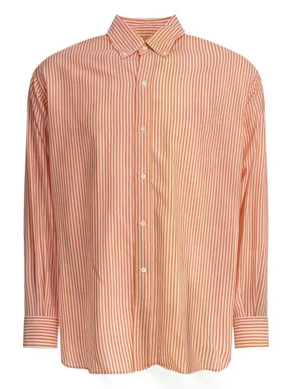 BEAMS Striped Button-down Shirt