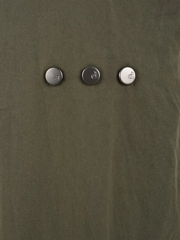 Add Collared Buttoned Coat - Grape Leaf
