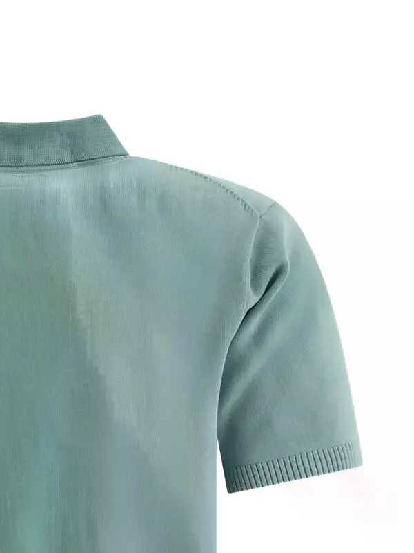 BEAMS Short-sleeve Polo Shirt - Blue