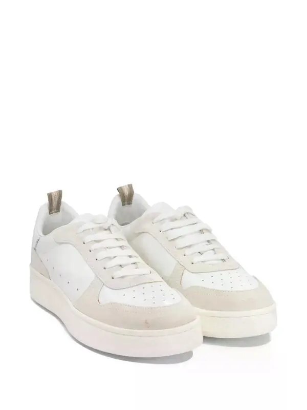 Officine Creative Perforated Suede Leather Trainers