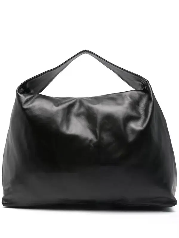 Gimaguas Leather Shoulder Bag - Black