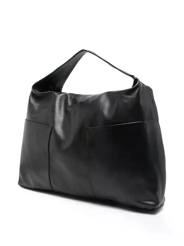 Gimaguas Leather Shoulder Bag - Black