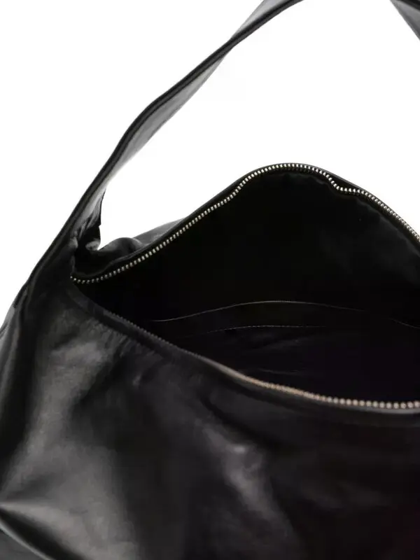 Gimaguas Leather Shoulder Bag - Black