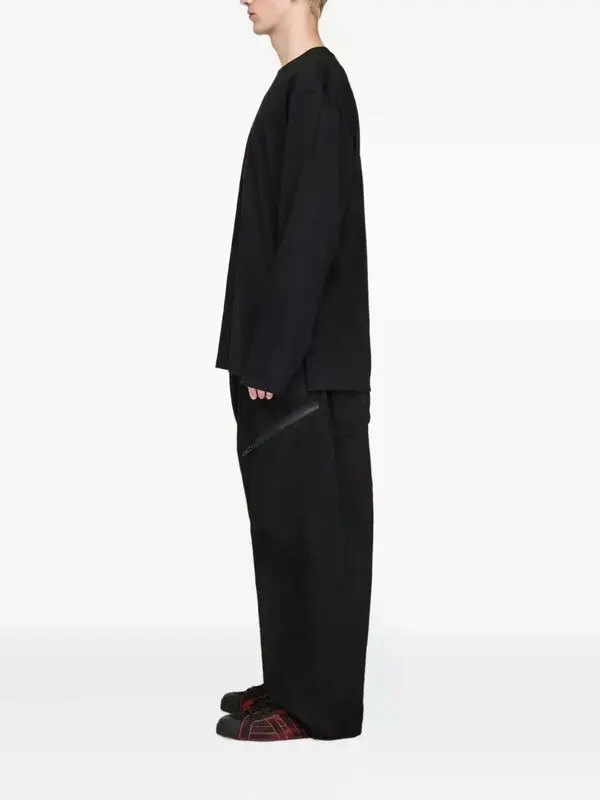 Y3 Pleated-details Cargo Trousers