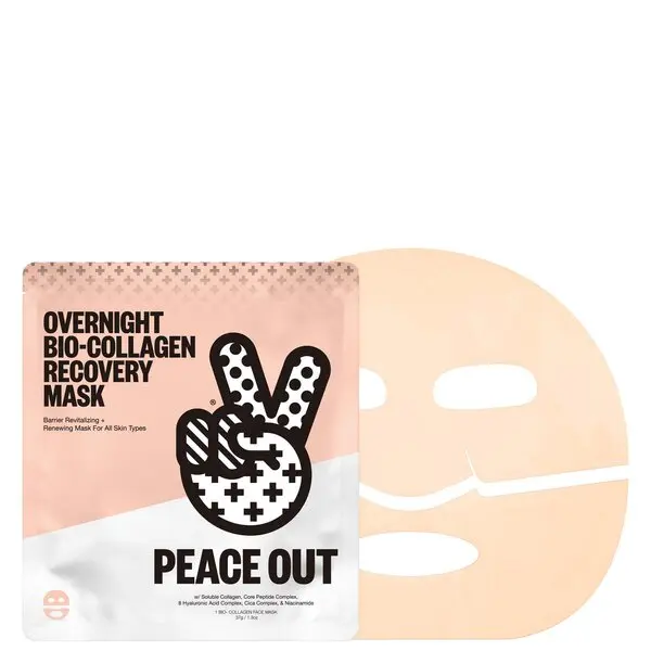 PEACE OUT Overnight Barrier Hydrating Bio-collagen Recovery Mask - One-color