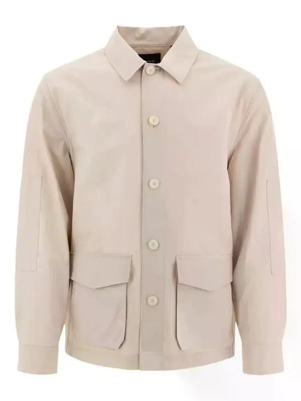 Vince Button-front Shirt Jacket - Neutrals
