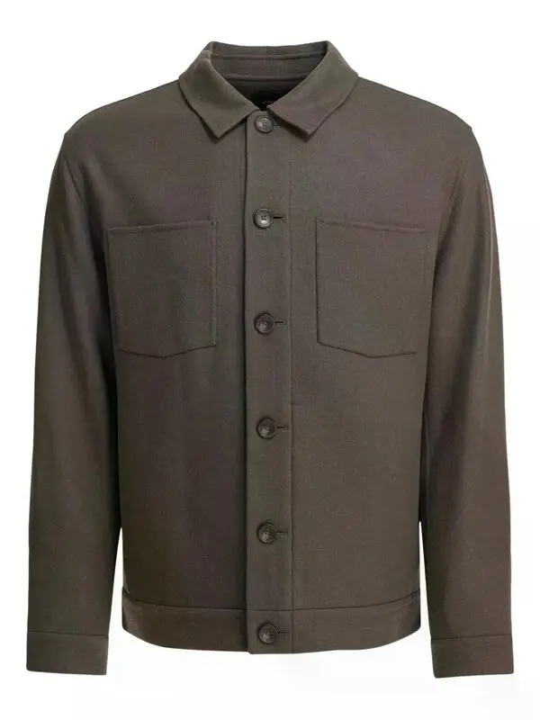 Vince Button-front Patch-pocket Jacket
