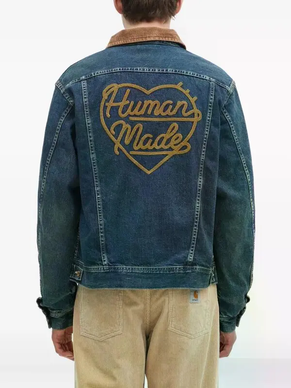 HUMAN MADE Corduroy-collar Denim Jacket