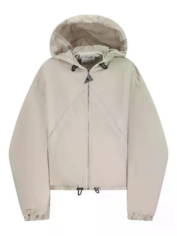 Attico Hooded Zip-front Bomber Jacket