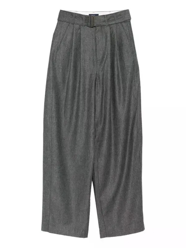 Soeur Pleated Belted Trousers - Grey