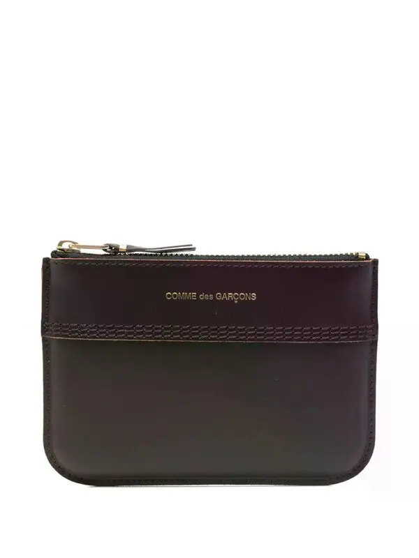 Comme Des Garçons Zip-fastening Leather Wallet - Brown