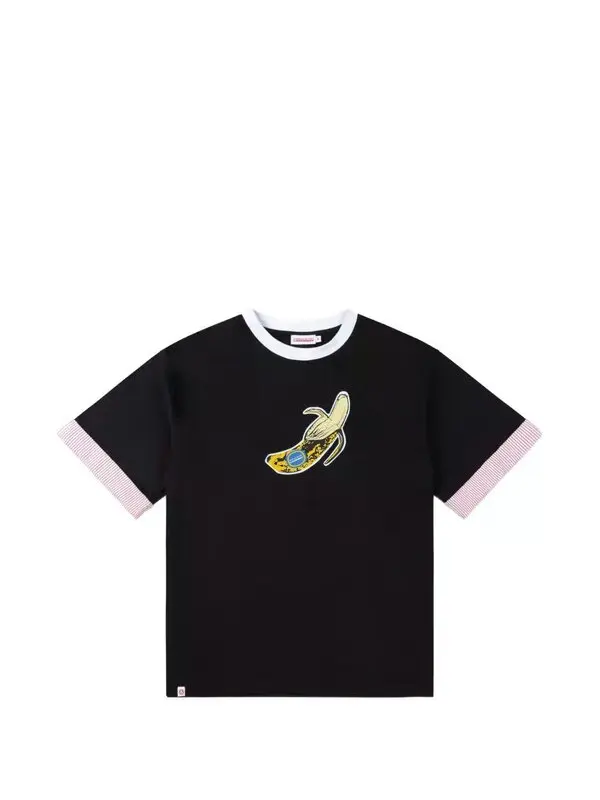 CHARLES JEFFREY Banana Print T-shirt - Black