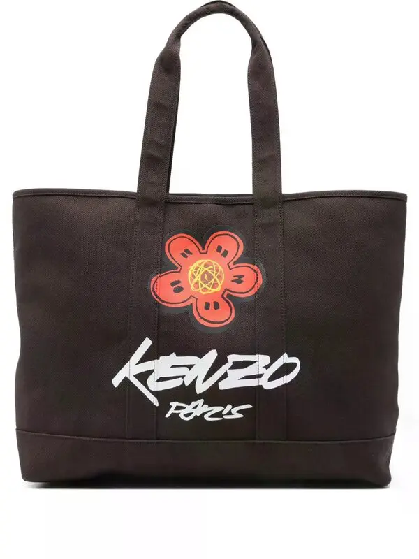 Kenzo X Futura 2000 Utility Boke Flower-print Tote Bag - Brown