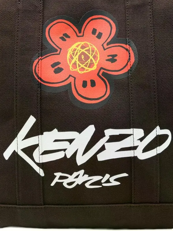 Kenzo X Futura 2000 Utility Boke Flower-print Tote Bag - Brown