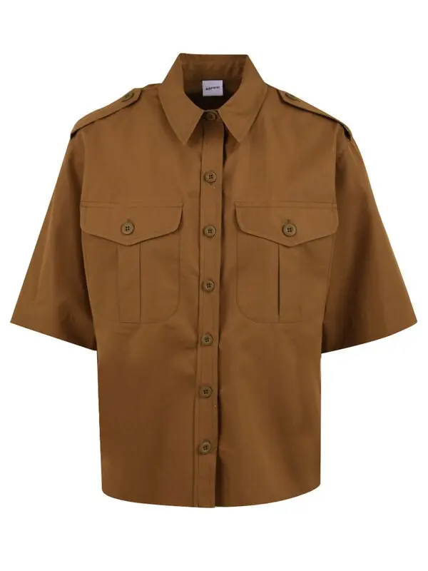 Aspesi Shirts - Brown