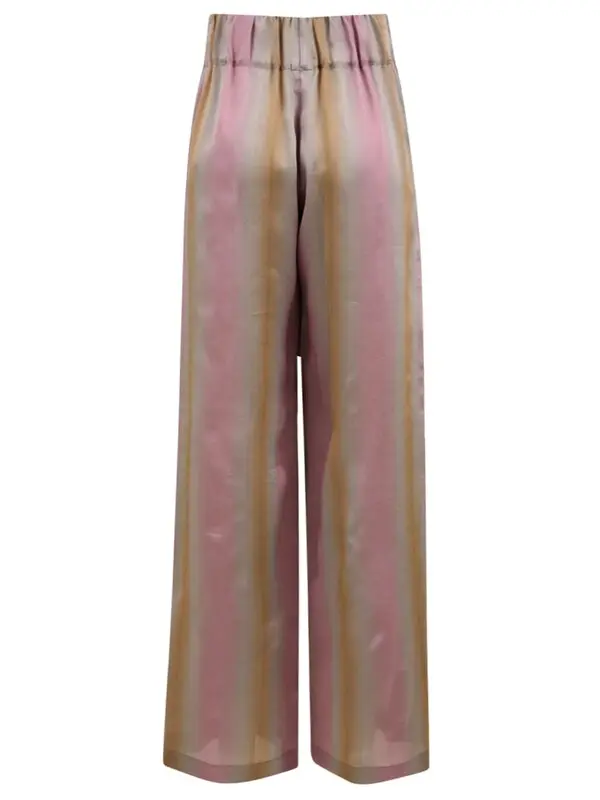 Aspesi Striped Wide Leg Trousers