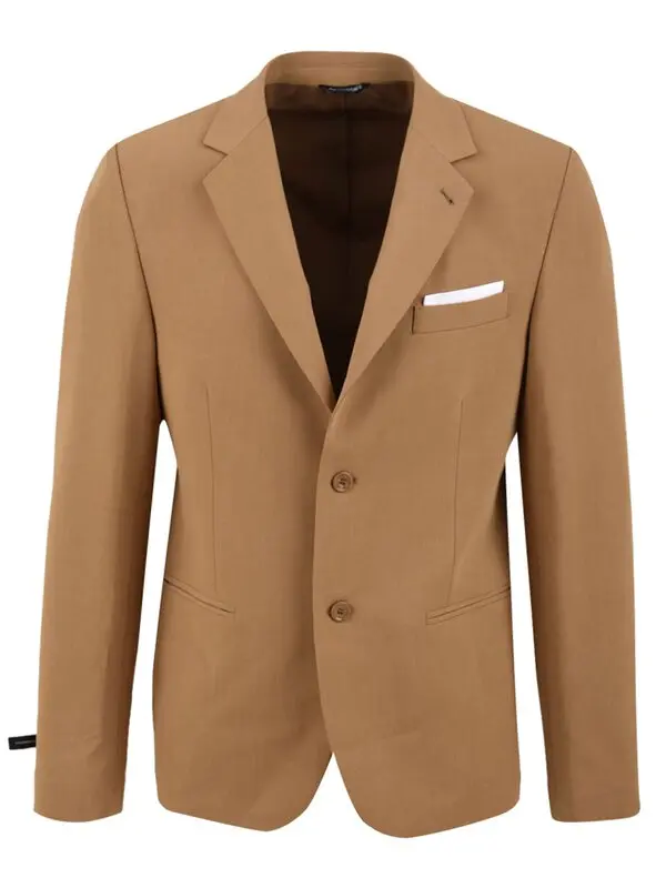 DANIELE ALESSANDRINI Tailored Blazer - Sand