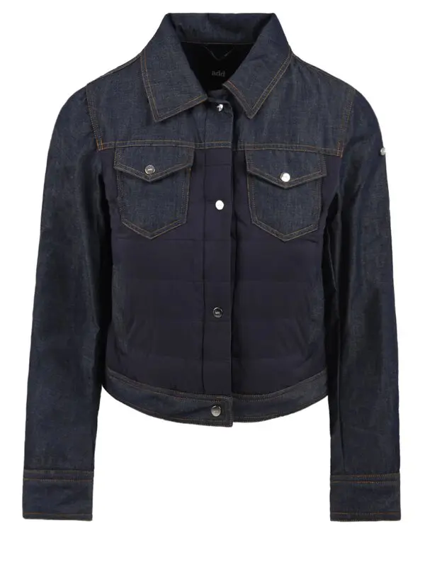Add Quilted Denim Jacket