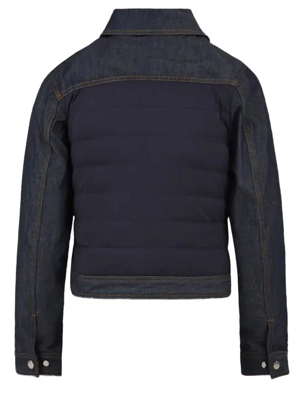 Add Quilted Denim Jacket