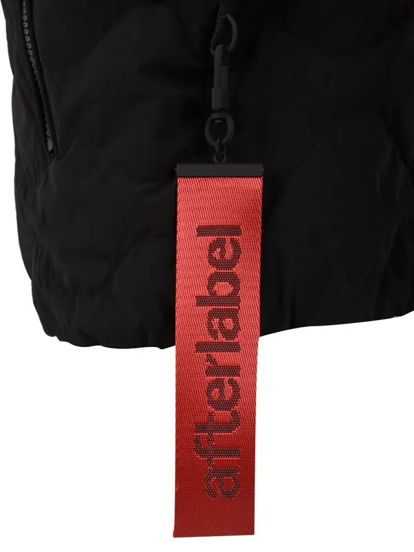 AFTER/LABEL Quilted Vest - Black