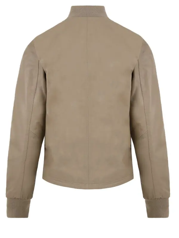 Add Leather Jacket - Stone