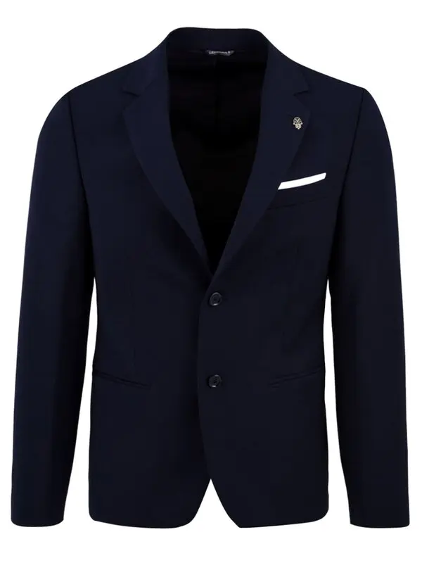 DANIELE ALESSANDRINI Notch Lapel Blazer - Blue