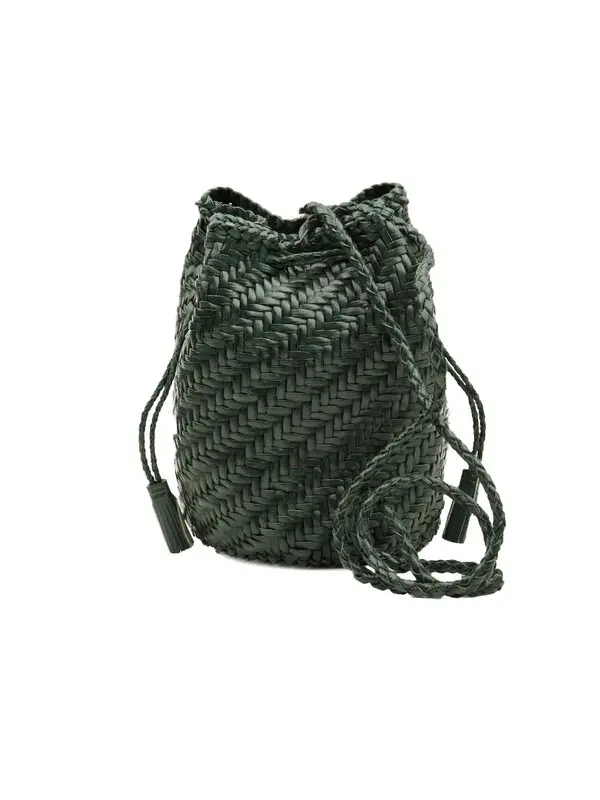 Dragon Diffusion Woven Bucket Bag - Forest