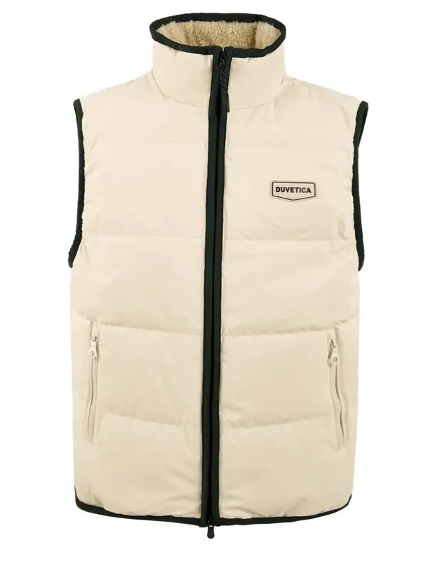 Duvetica Padded Zip-up Vest - Beige