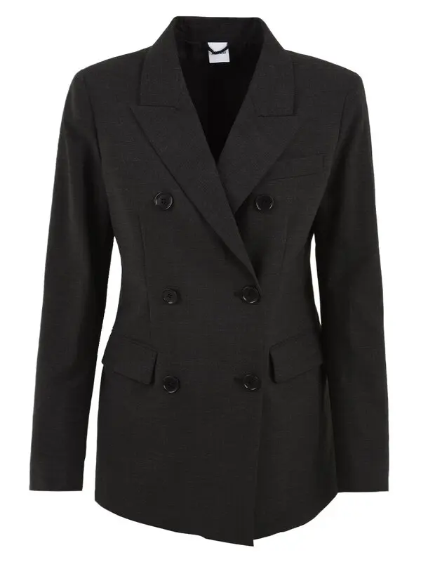 Aspesi Double-breasted Blazer - Anthracite