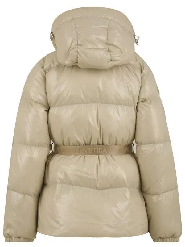 Duvetica Padded Belted Coat - Ivory