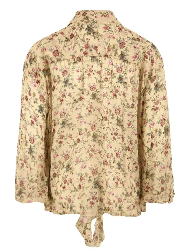ANIYE BY Floral Shirt With Tie Detail