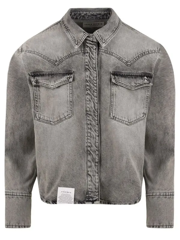 ICON DENIM LOS ANGELES Regular Fit Shirt - Denim Grigio