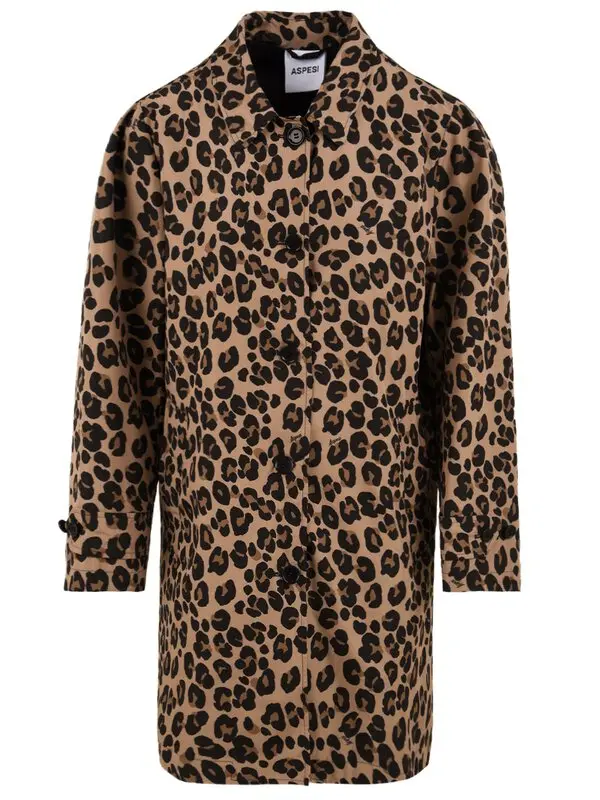 Aspesi Leopard Print Coat