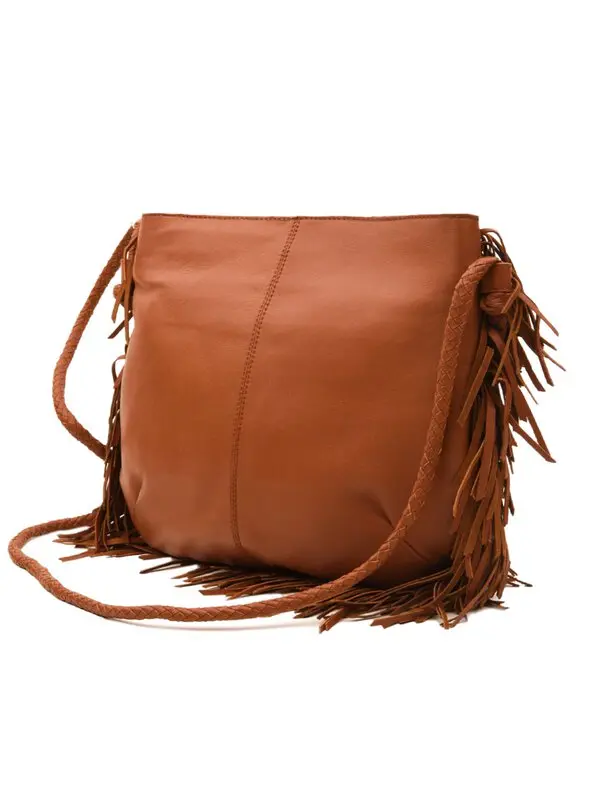 Dragon Diffusion Fringe Hobo Bag - Brown