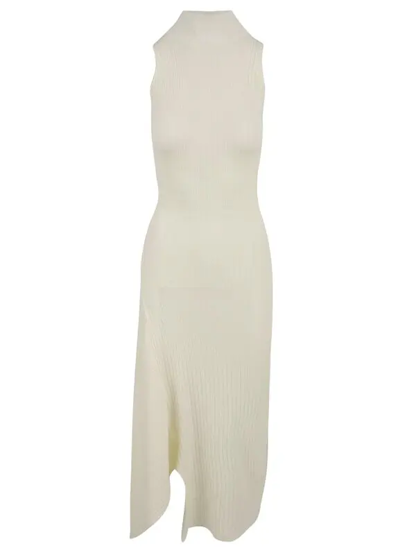 AKEP Sleeveless Ribbed Midi Dress