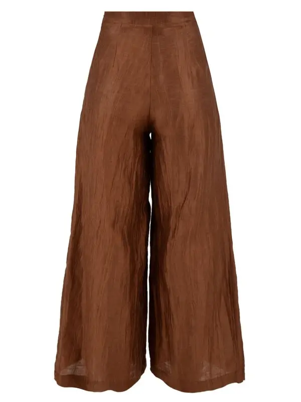 AKEP Wide Leg Trousers - Brown